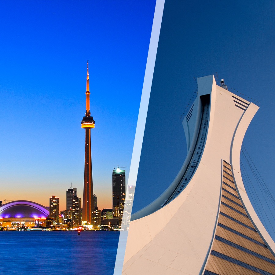 Canada: Toronto et Montréal . Le meilleur prix chez Logitravel.